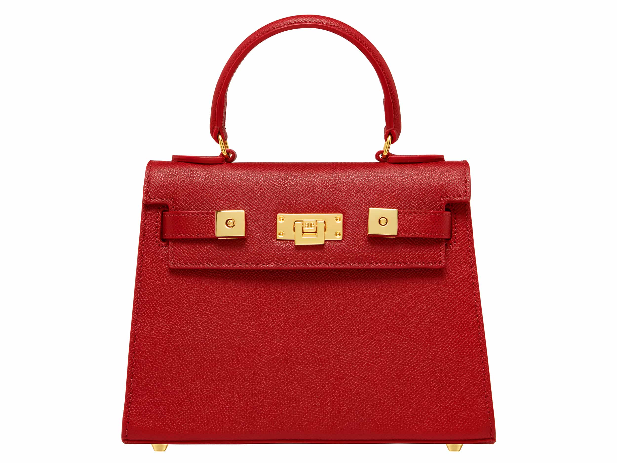 Maya Midi Palmellato Handbag Scarlet | Lalage Beaumont