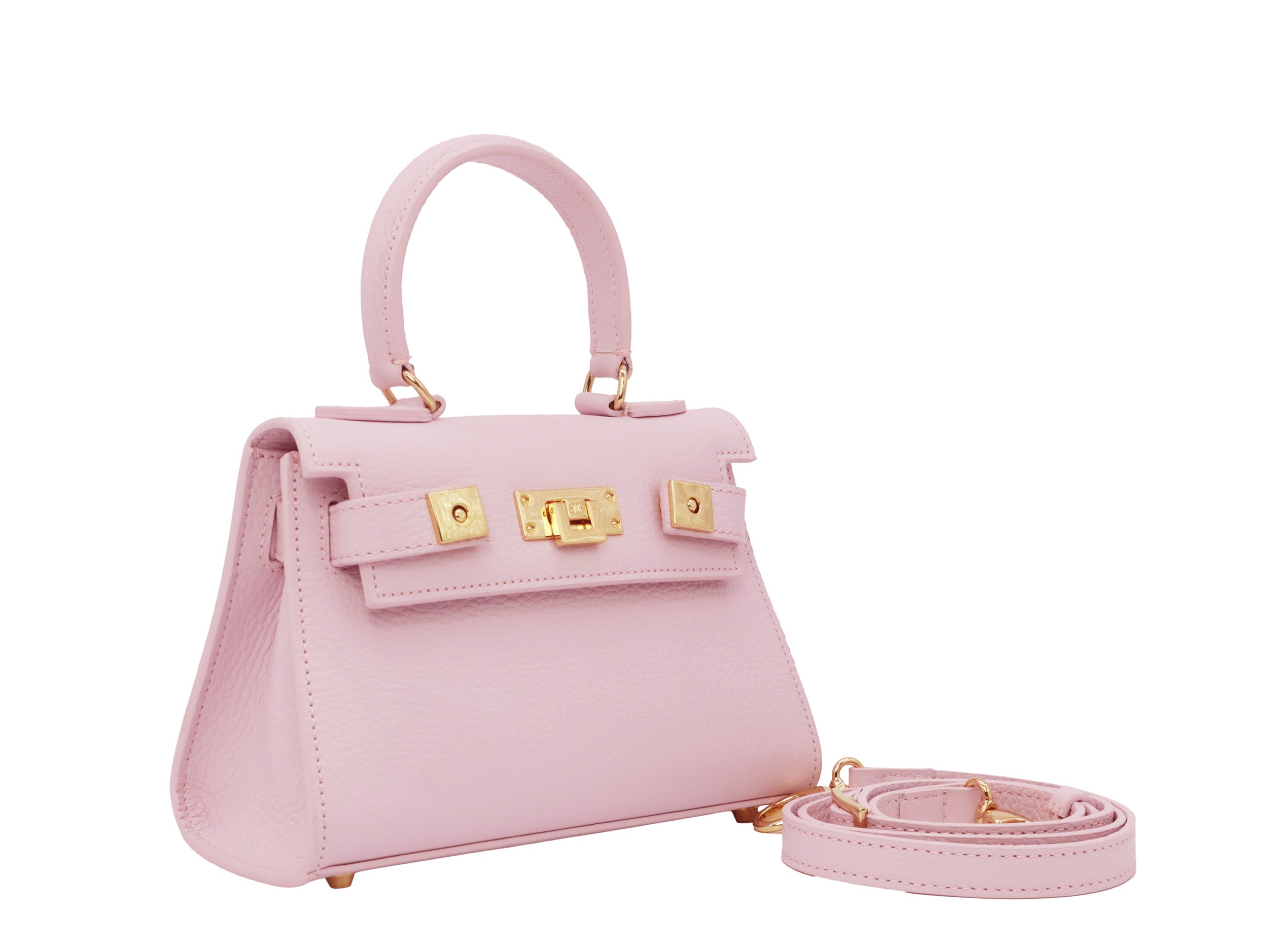 Maya Mignon Alce Leather Handbag Camelia | Lalage Beaumont